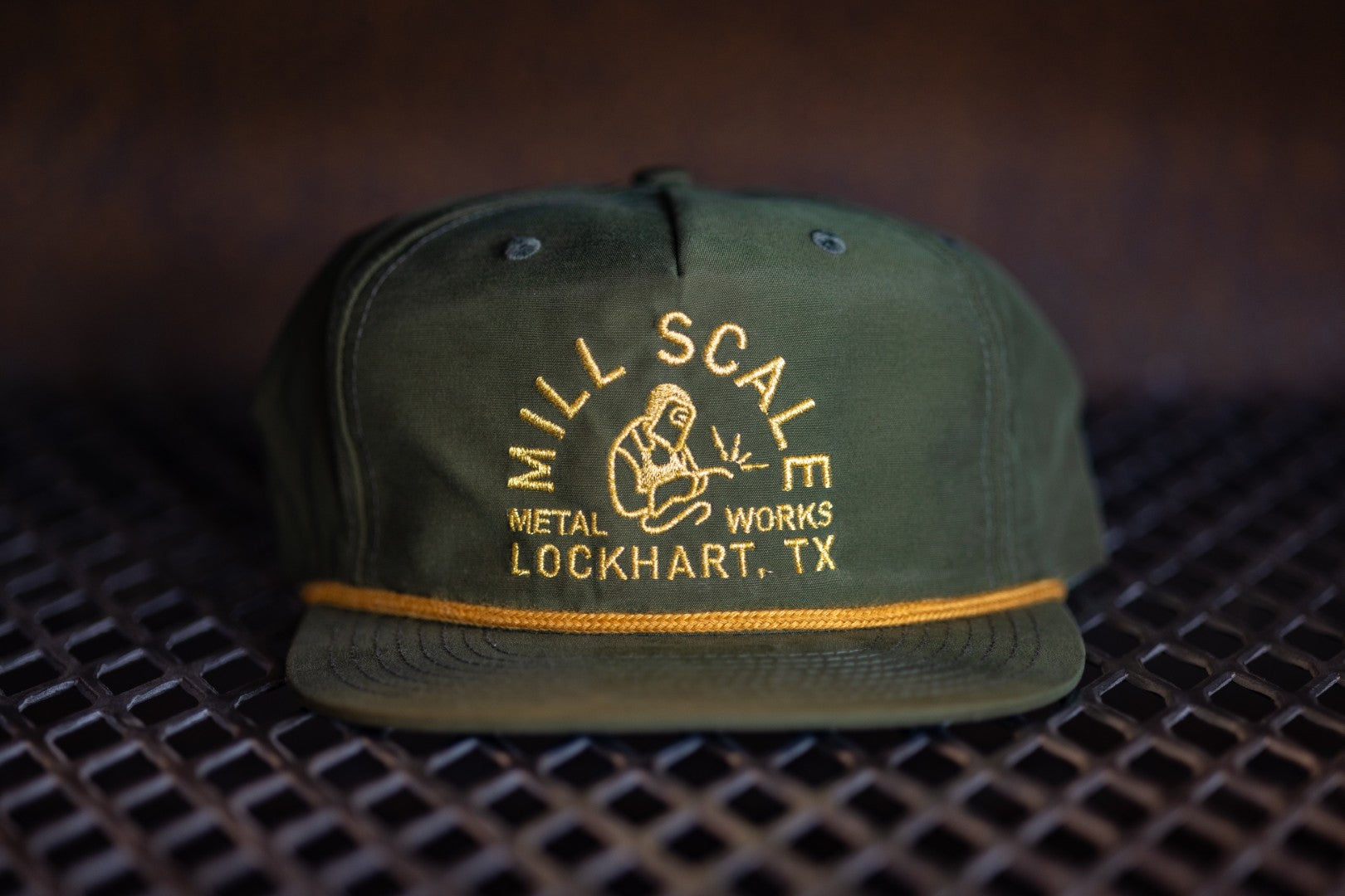 Olive Green Rope Hat | Mill Scale Metalworks