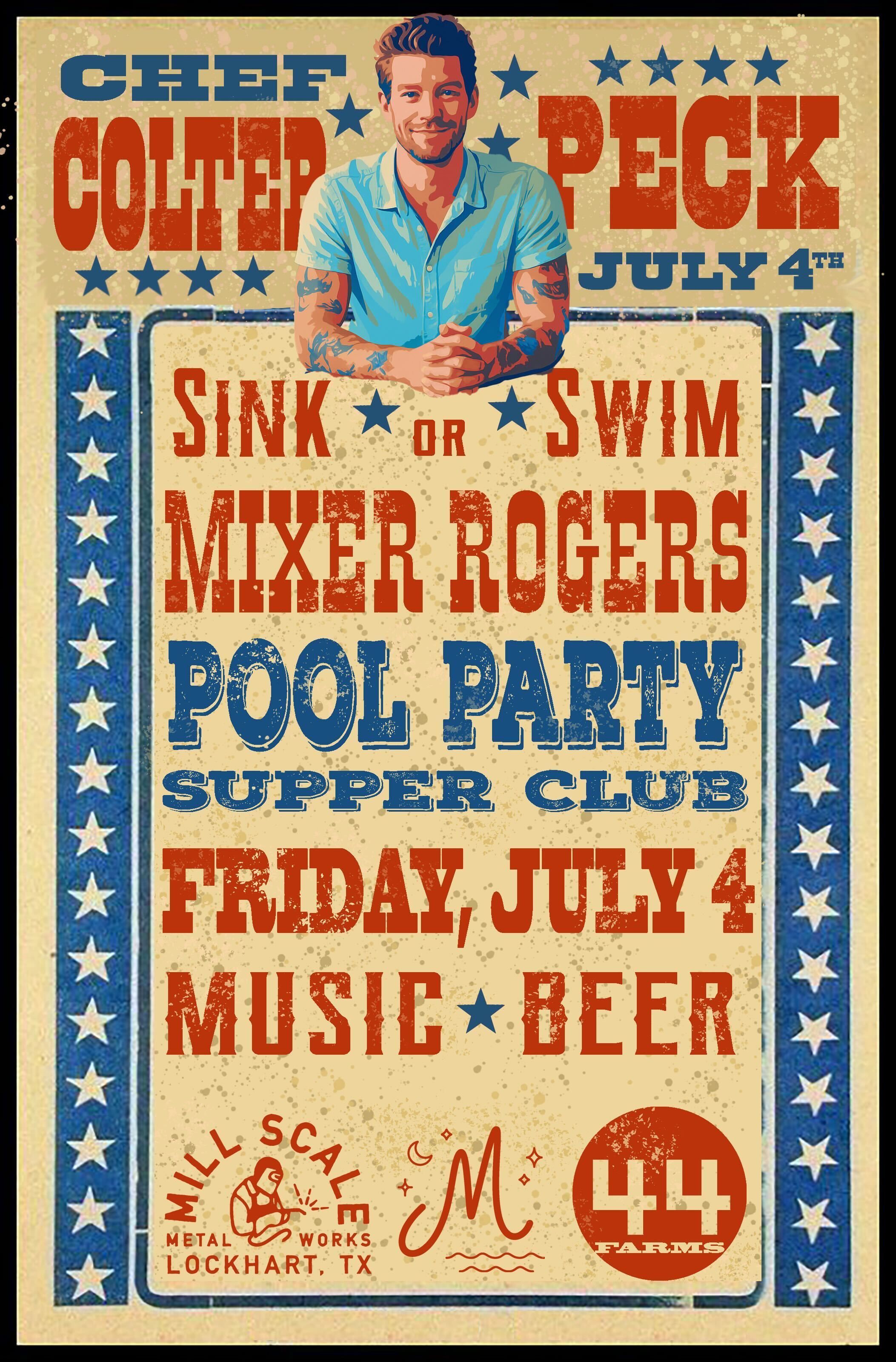 Sink or Swim July 4th Supper Club – Mill Scale Metalworks